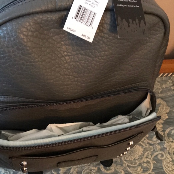 Nicole Miller | Bags | Nicole Miller Slate Backpack Slate Retail 88 Nwt ...